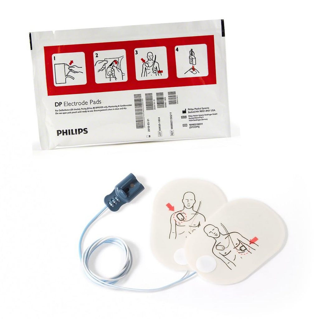 Philips Heartstart FR2 électrodes – DefibSolutions – DAE – Defibrillateurs